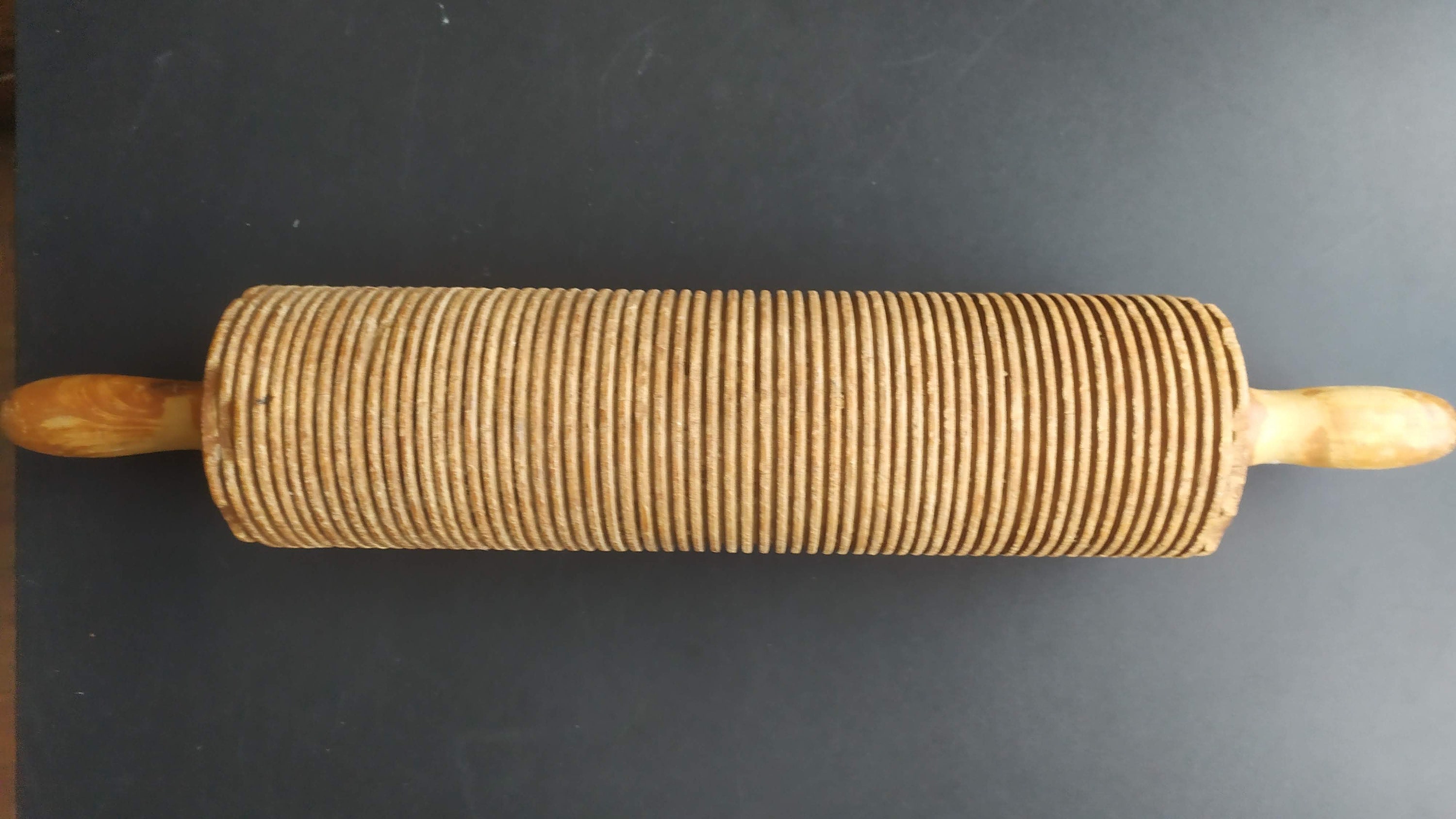 Antique Large Sweden Noodle Pasta Cutter Rolling Pin | Etsy