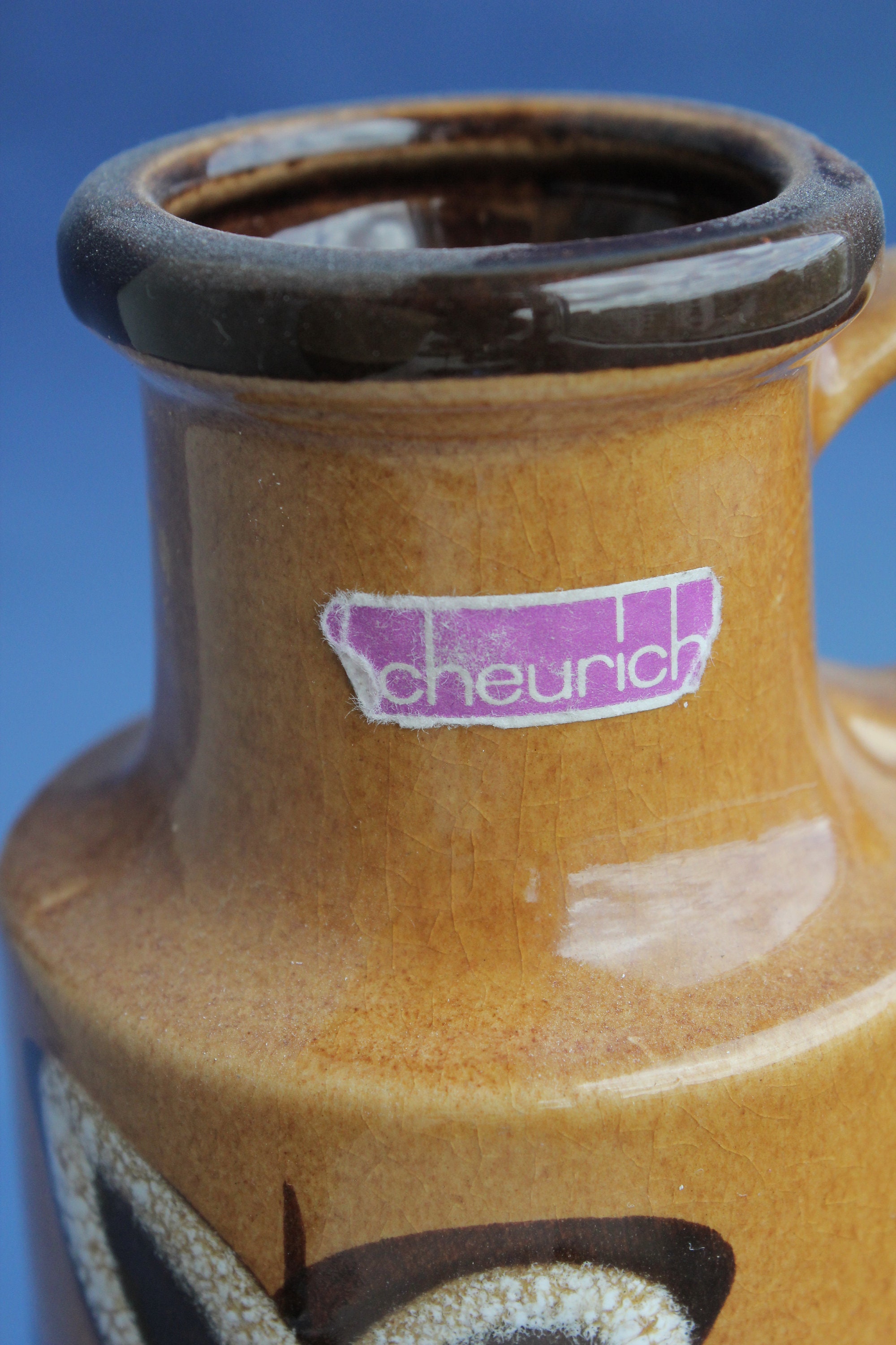 1960s German Scheurich Vintage Ceramic Flower Vase Retro Mid | Etsy