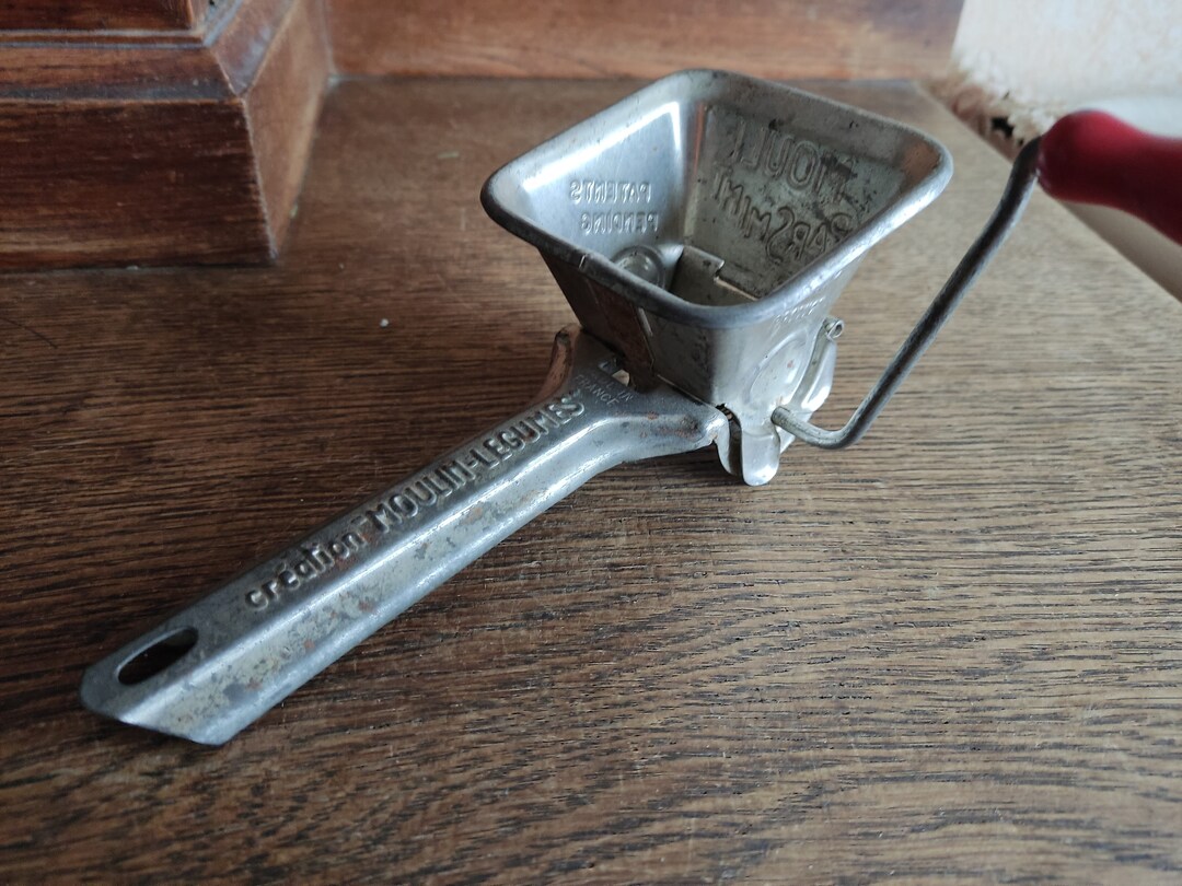 Vintage French Mouli Grater, Removable Barrel Hand-operated Collectible ...