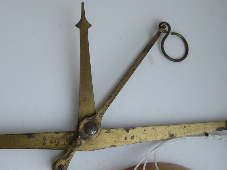 German Antique Brass Finger Scale Balance 1 Kg - Etsy