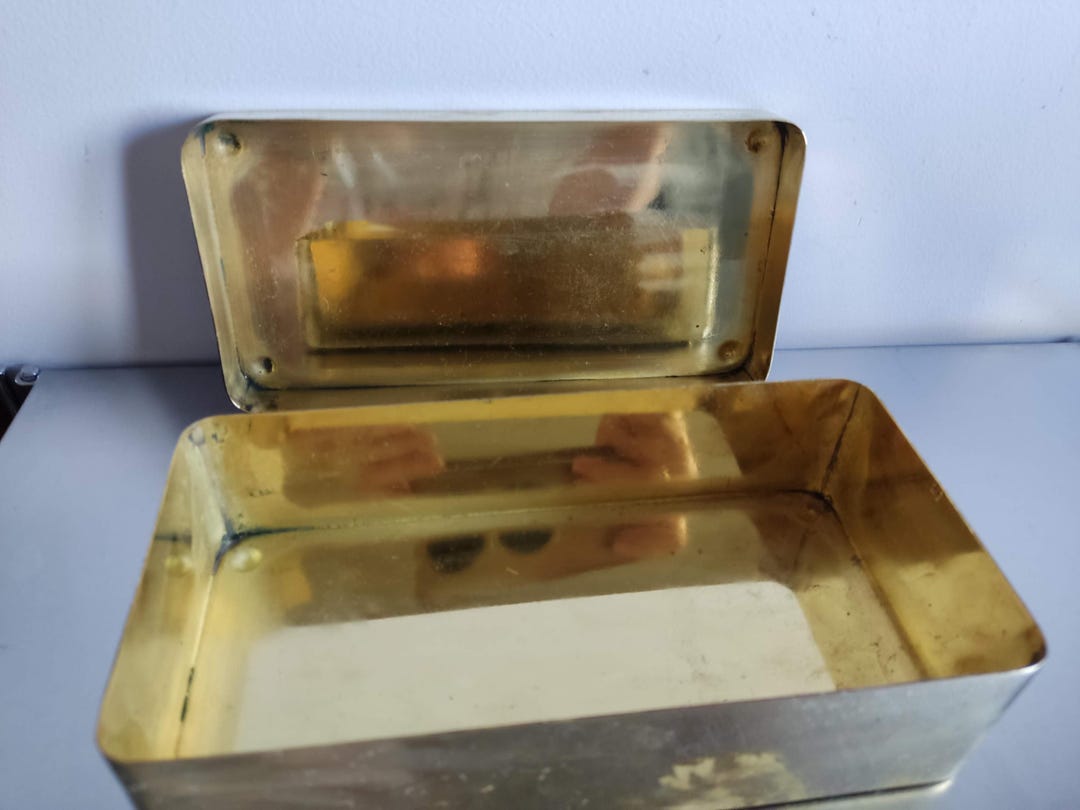 Vintage Brass Injector Syringe Box, Antique Injection Box, Metal ...