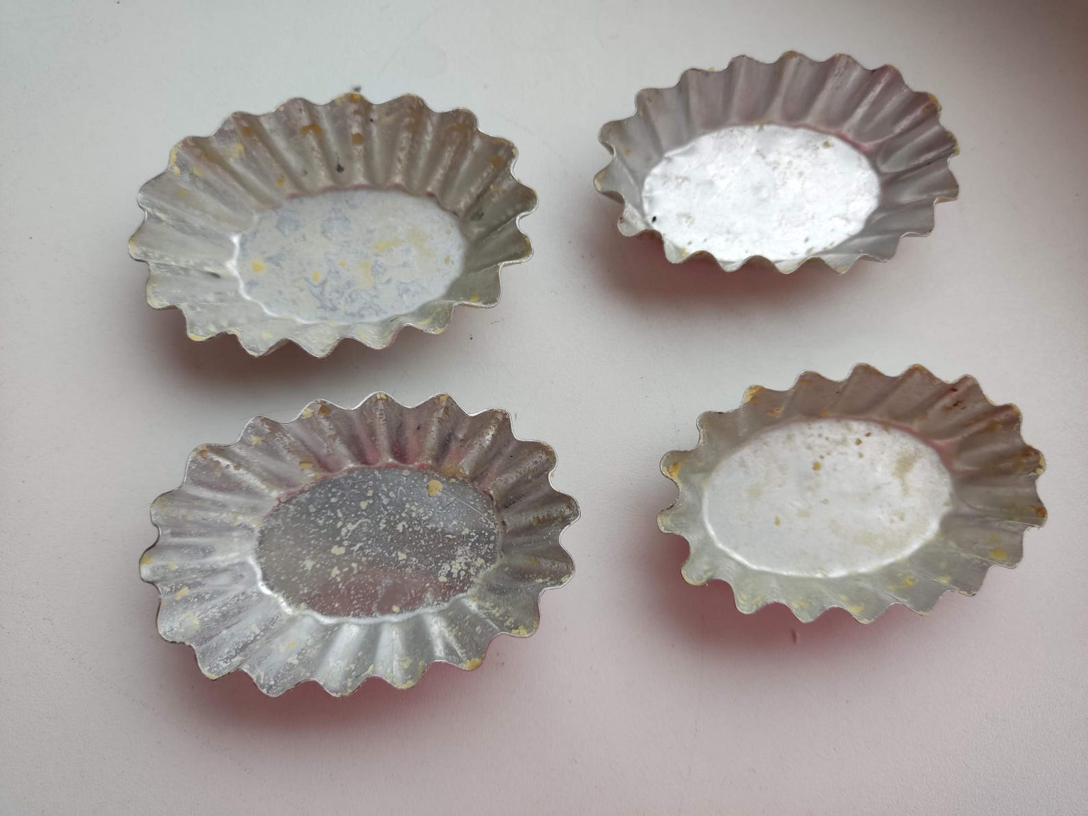 Vintage Set 20 Pcs. Aluminium Sandbakkel Cookie 2 Sets Biscuit Cake ...