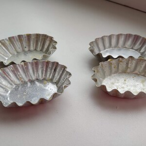Vintage Set 20 Pcs. Aluminium Sandbakkel Cookie 2 Sets Biscuit Cake ...