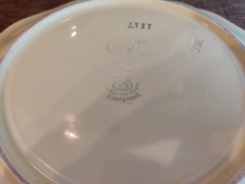 Vintage Zell AM Harmersbach Pottery Bowl Germany Farm Bowl Folk Floral ...