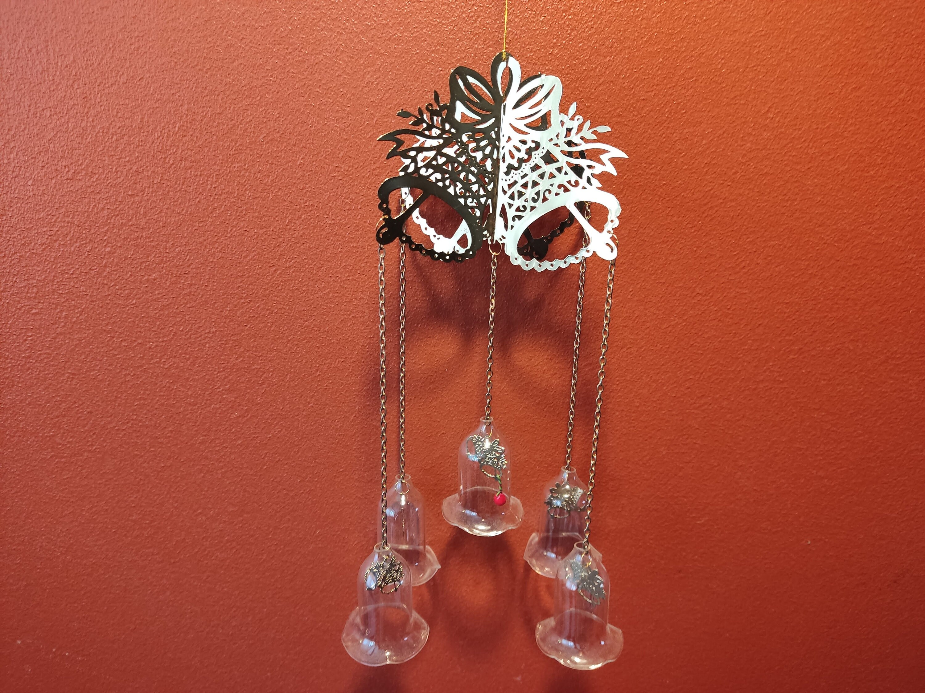 Vintage Scandia Present Christmas Ornament Decoration Mobile Bells ...