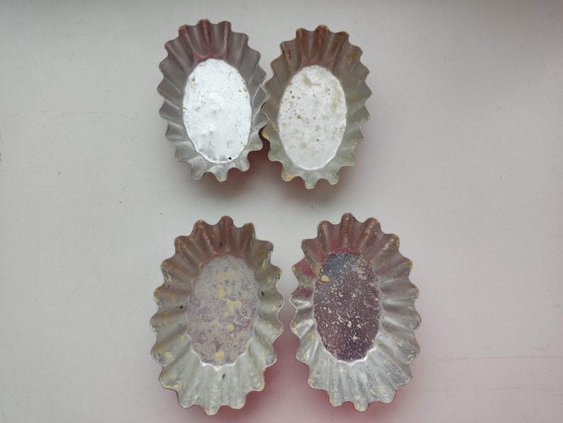 Vintage Set 20 Pcs. Aluminium Sandbakkel Cookie 2 Sets Biscuit Cake ...