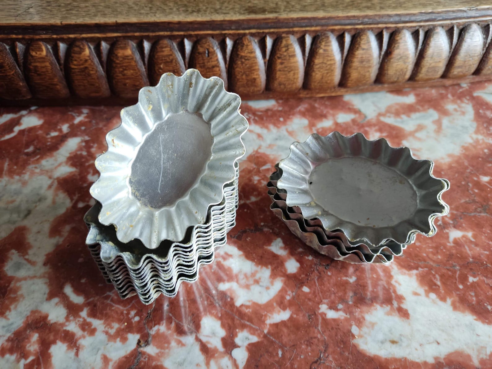 Vintage Set 20 Pcs. Aluminium Sandbakkel Cookie 2 Sets Biscuit Cake ...