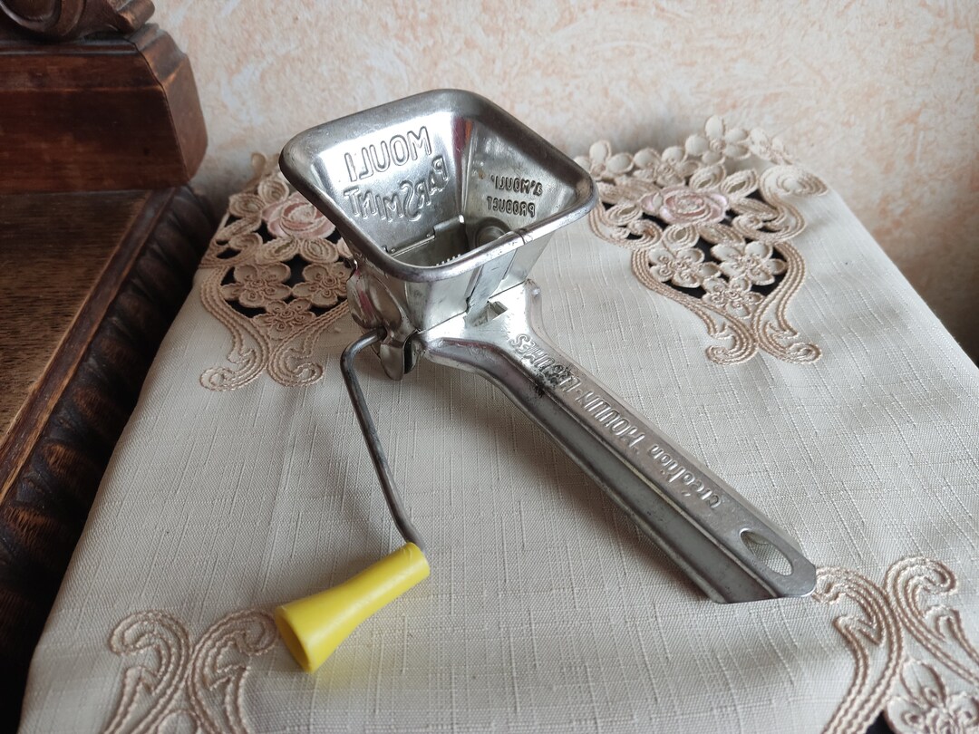 Vintage French Mouli Grater, Removable Barrel Hand-operated Collectible ...