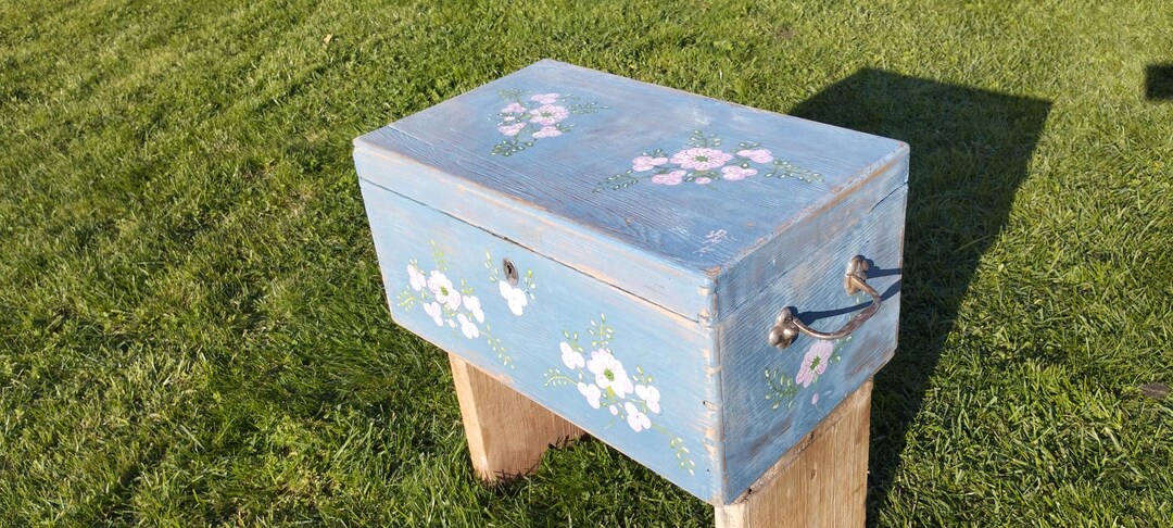 Antique Farm Xixc Swedish Wooden Casket Trunk Toolbox Chest - Etsy