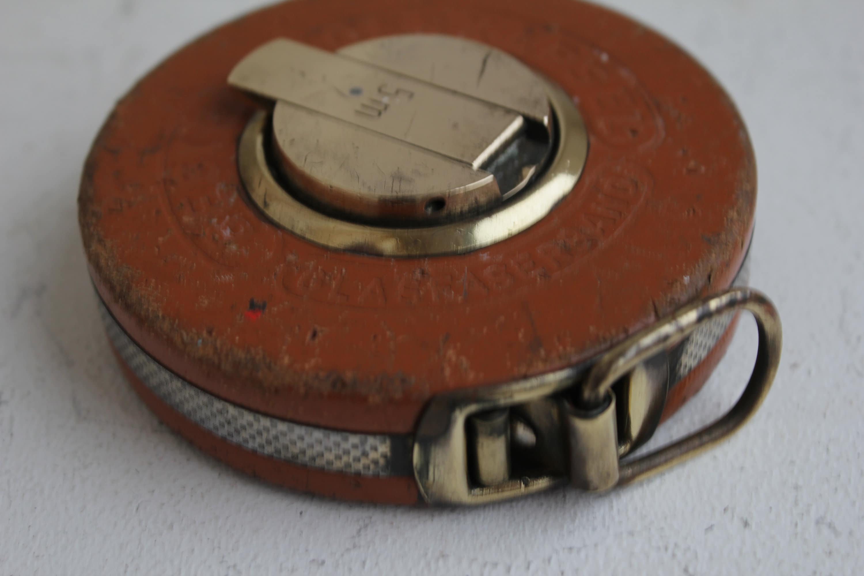 Old German Measuring leather tape 5 meters Beste Leder Kapsel | Etsy