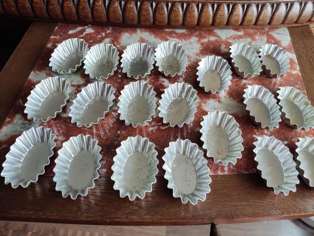 Vintage Set 20 Pcs. Aluminium Sandbakkel Cookie 2 Sets Biscuit Cake ...