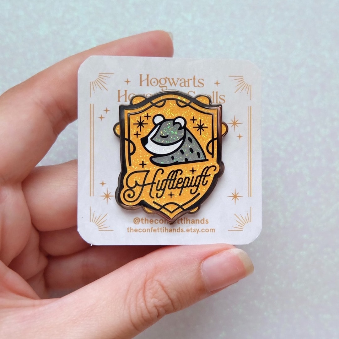 Hogwarts House Emblems and Spells Enamel Pins - Etsy