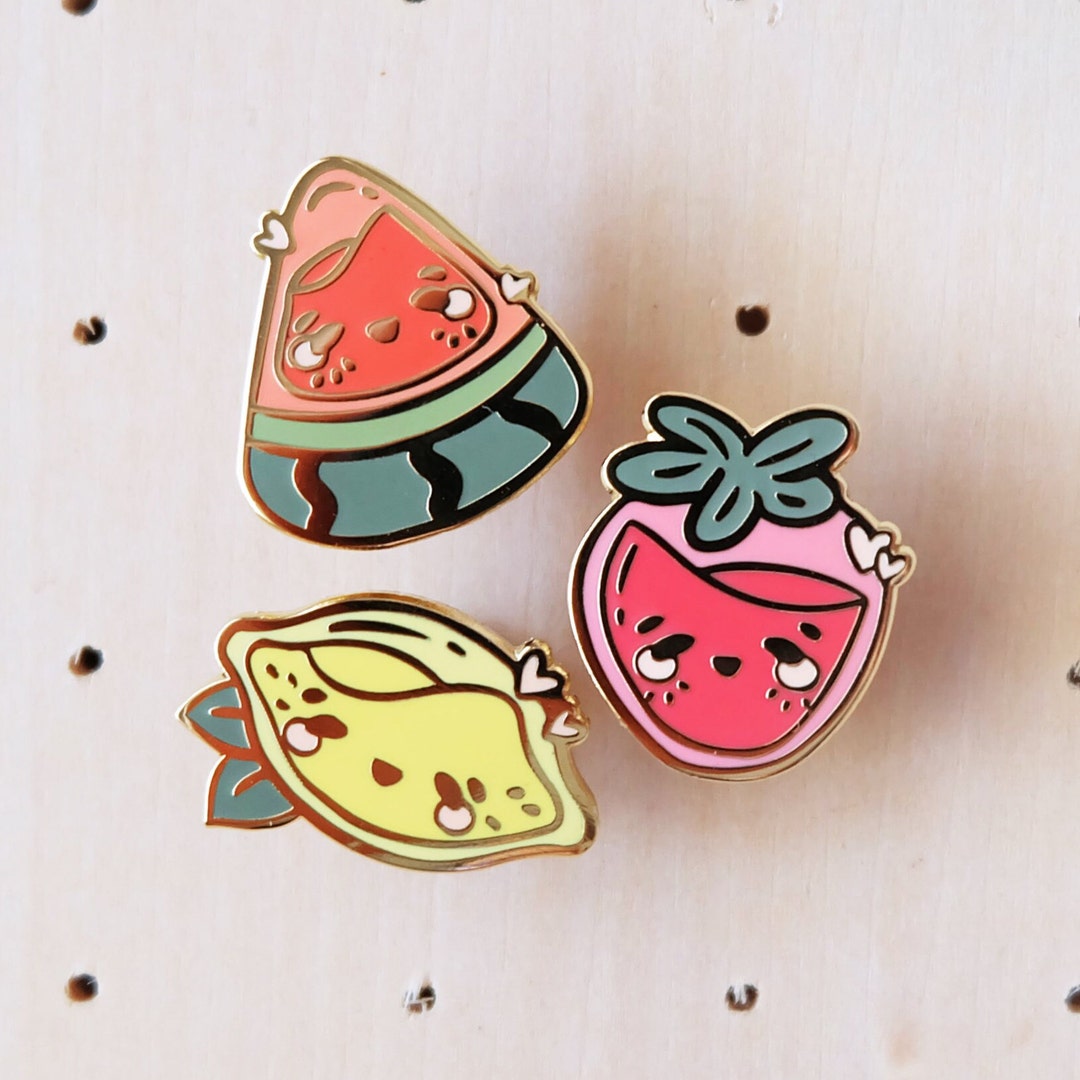 Fruity Summer Enamel Pins - Etsy