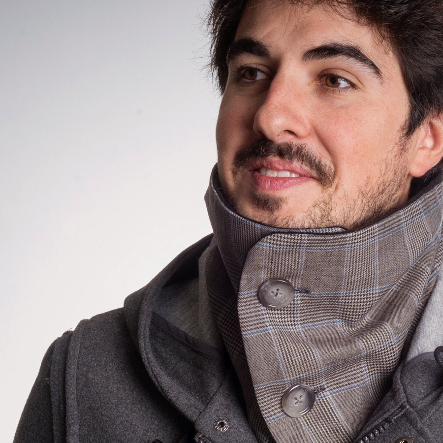 Man Scarf, Infinity Scarf, Chunky Scarf, Men Neck Warmer, Man Cowl ...