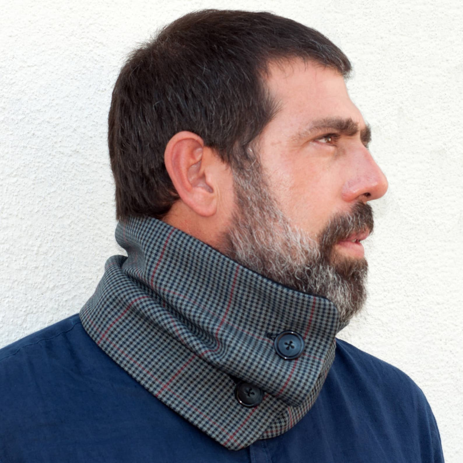 Men Scarf, Infinity Scarf, Chunky Scarf, Vintage Neck Warmer, Cowl for ...
