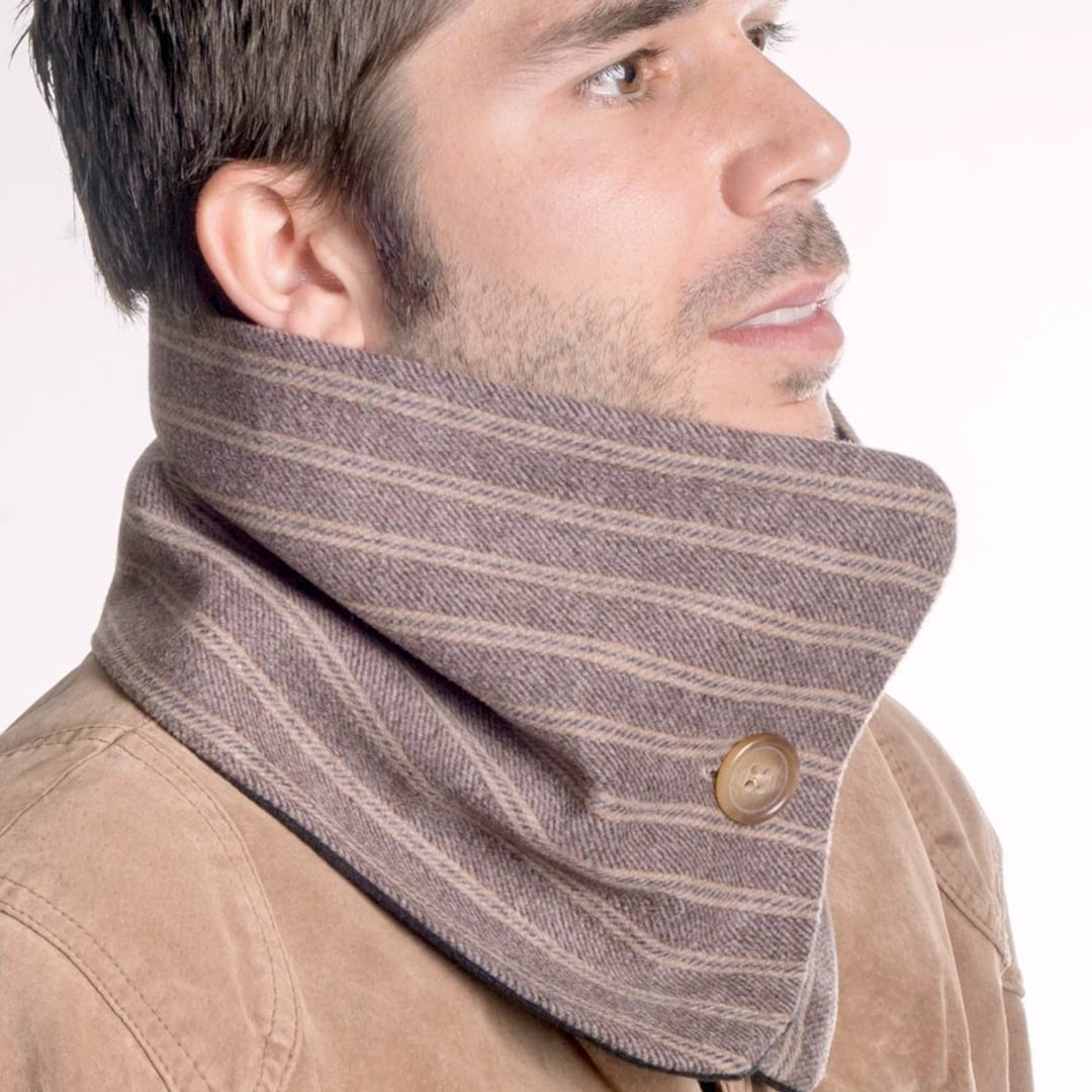 Men Fleece Scarf Infinity Scarf Chunky Scarf Men Neck - Etsy