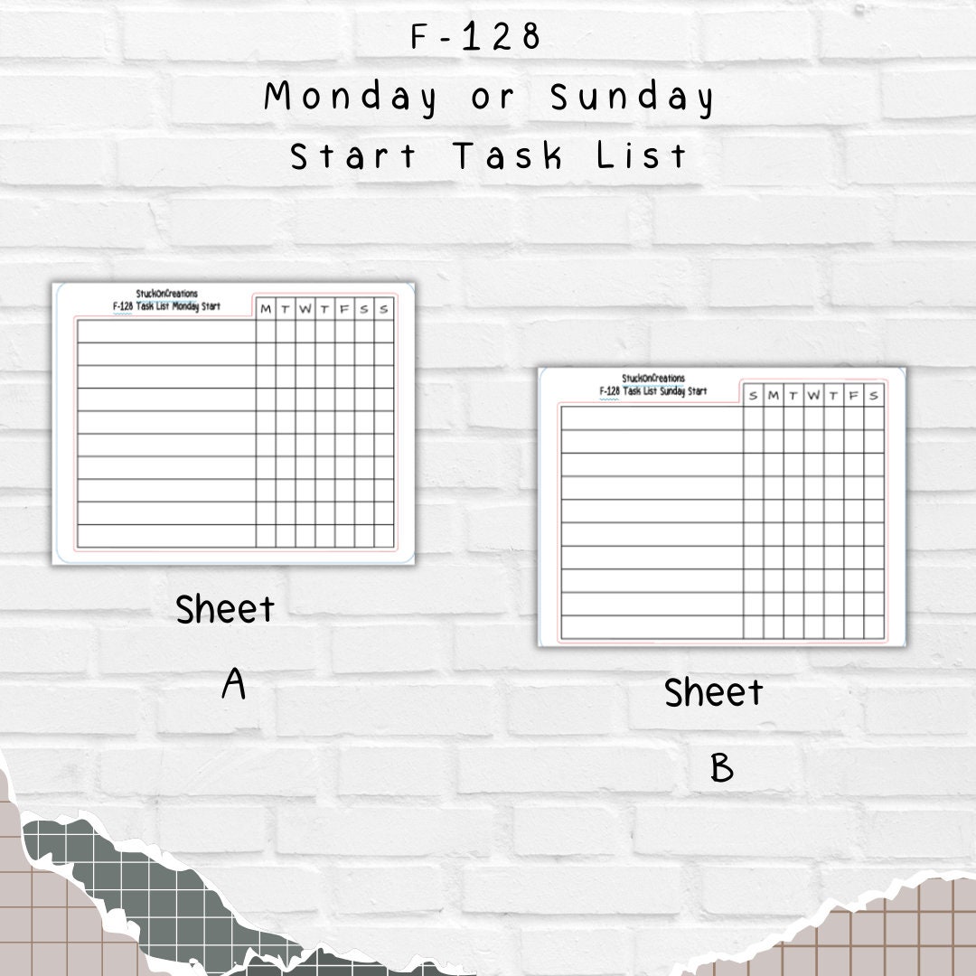 Task List Tracker Functional Stickers Stickers Functionals ...