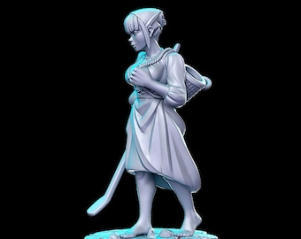 Fiora Flower Girl NPC Peasants and Trades D&D Resin 32mm / 28mm ...
