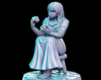 Fiora Flower Girl NPC Peasants and Trades D&D Resin 32mm / 28mm ...