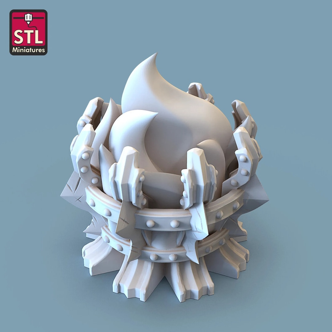 Brazier Fire Pit Dungeons and Dragons, Pathfinder, Tabletop Gaming 28mm ...