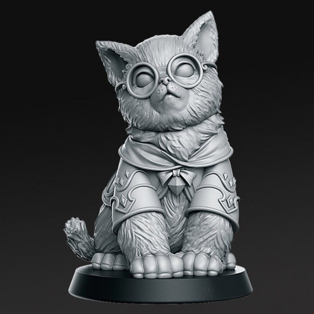 Gaton Magical Big Cat Animal Dnd Miniature Resin Printed 28-32mm ...