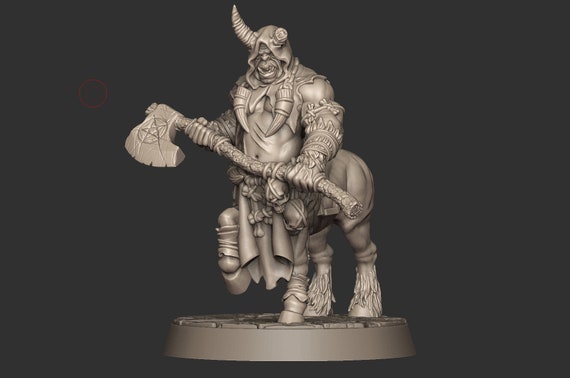 Gorky Devil Centaur Creature Dnd Miniature Resin Printed | Etsy