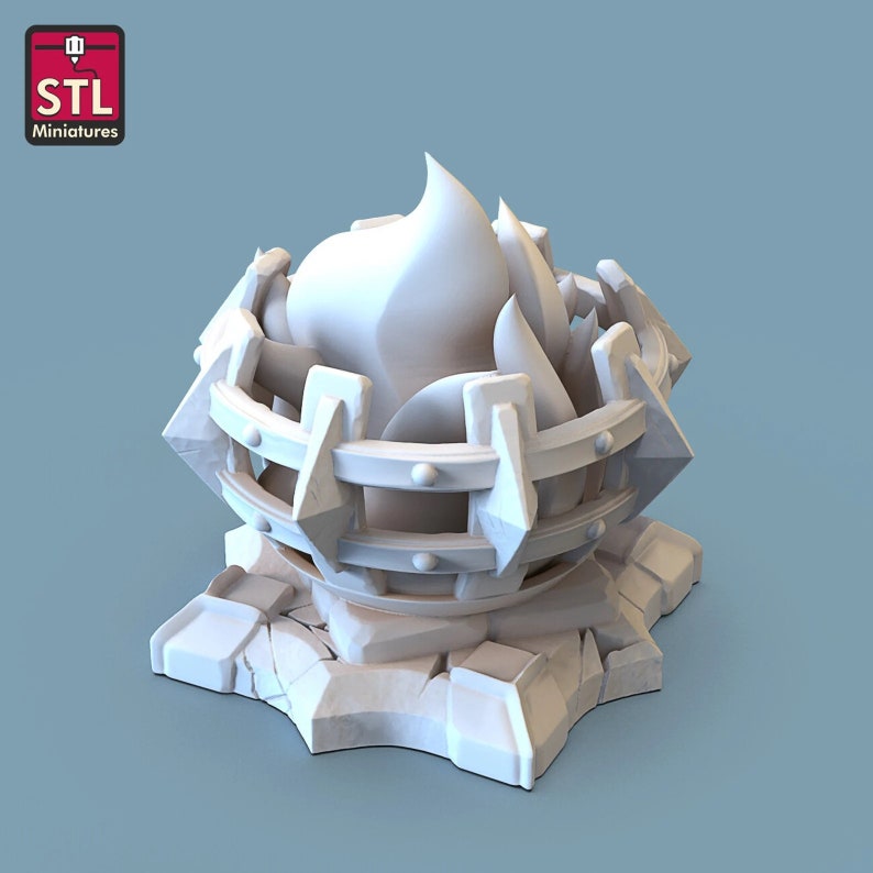 Brazier Fire Pit Dungeons and Dragons Pathfinder Tabletop - Etsy