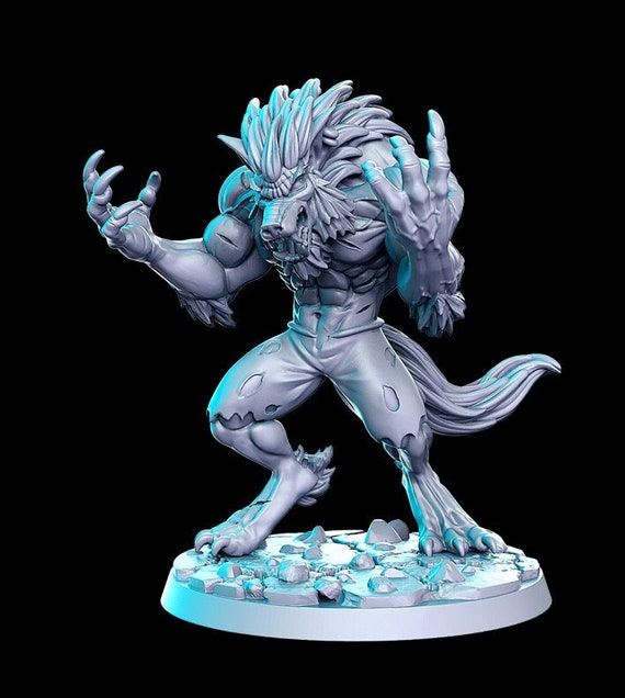 Brule Transforming Werewolf Necro Warriors D&D Resin 32mm - Etsy