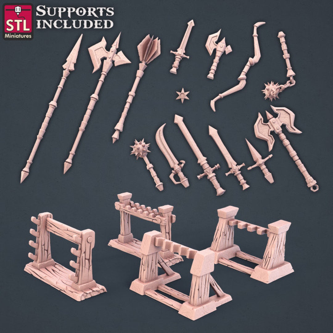 Blacksmith Weapon Rack Dungeons and Dragons, Pathfinder, Tabletop ...