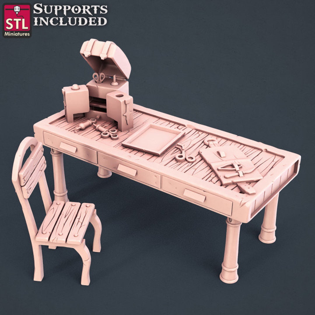 Embalmer Desk Dungeons and Dragons, Pathfinder, Tabletop Gaming 28mm ...