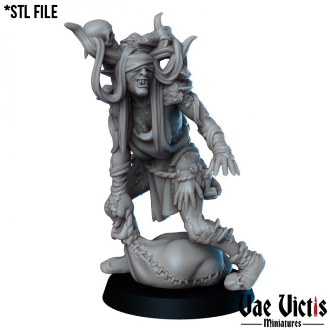 Swamp Hag Miniature, 3D Resin Printed RPG Figure (28-32mm) - Etsy