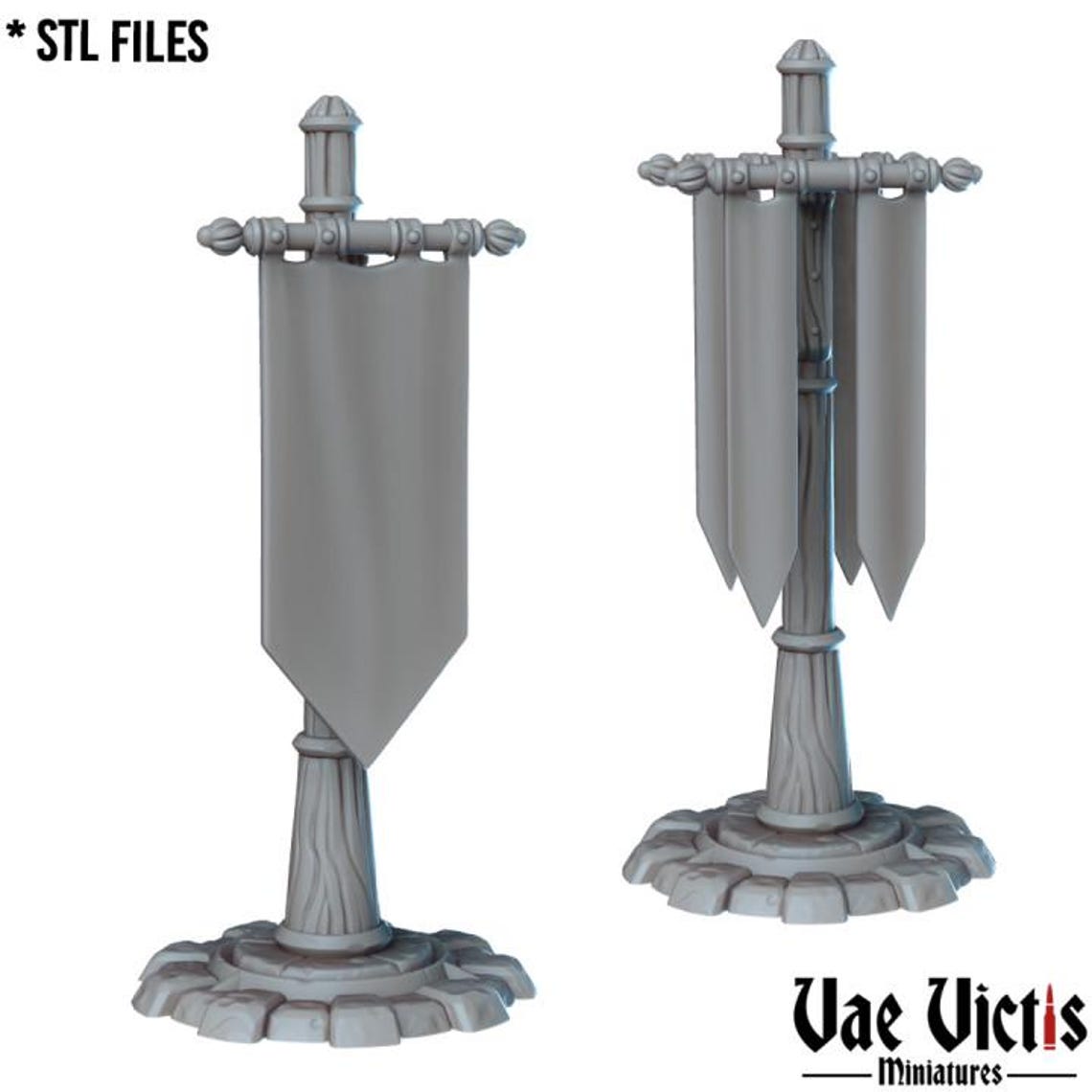 Banners King Furniture RPG Miniature 3D Printed 28mm Scatter Terrain ...