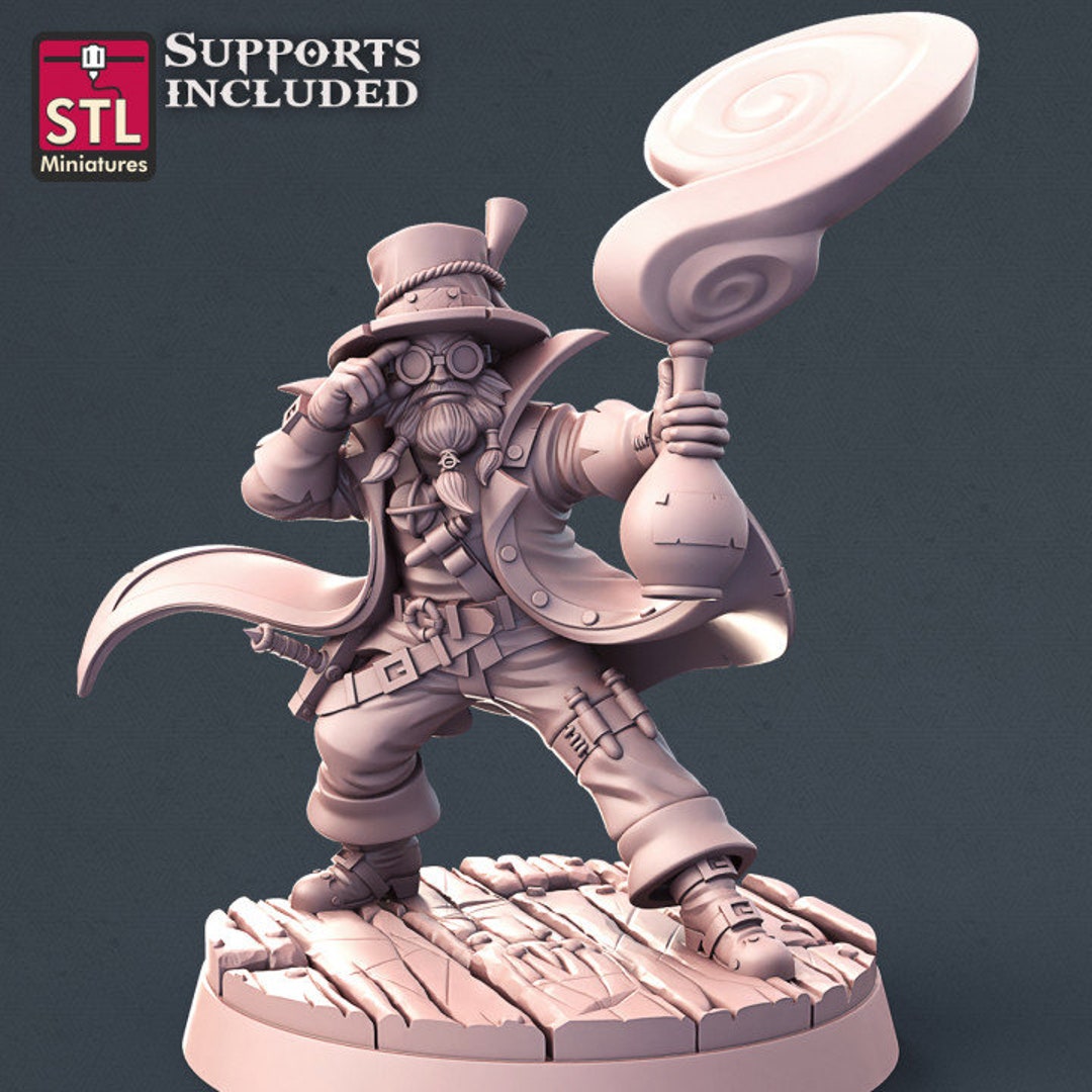 Alchemyst Dnd Miniature 3D Resin Printed 32mm Tabletop Fantasy Gaming D ...