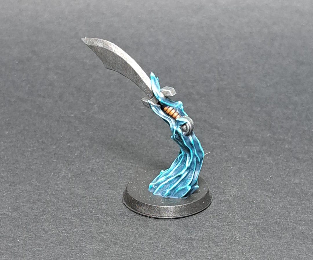 Spiritual Weapons Scimitar Painted Miniature Cleric Spell Effect ...