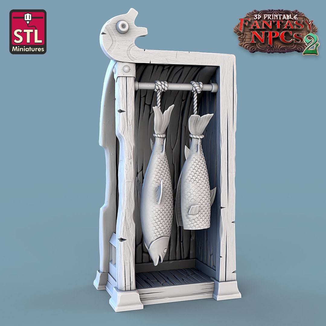Fish Seller Fish Rack Dungeons and Dragons, Pathfinder, Tabletop Gaming ...