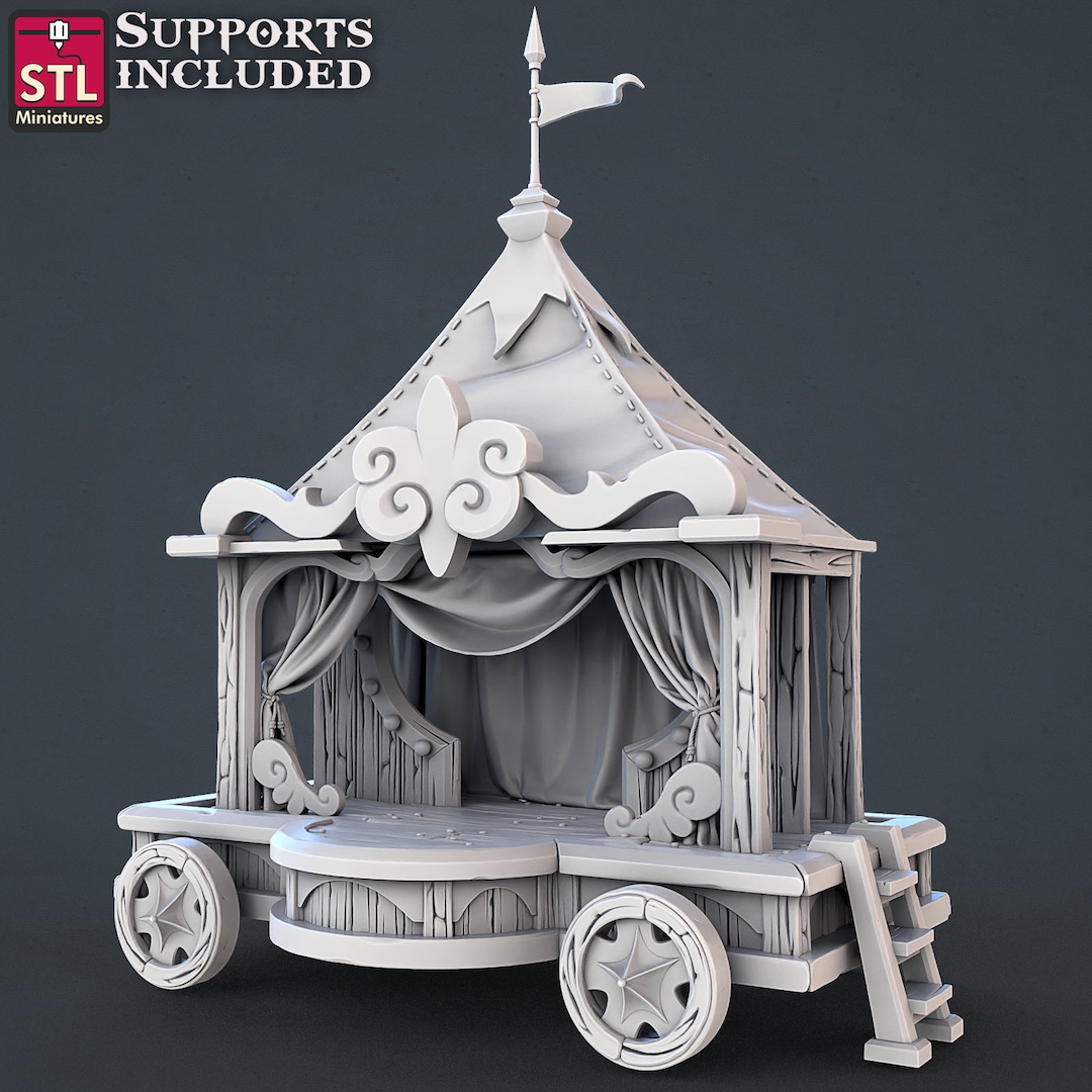 Carnival Stage Dungeons and Dragons, Pathfinder, Tabletop Gaming 28mm ...