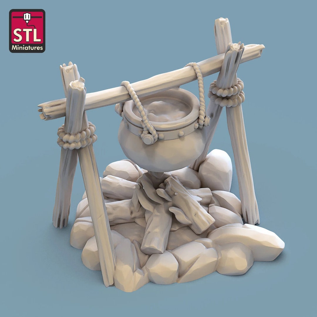 Campfire Dungeons and Dragons, Pathfinder, Tabletop Gaming 28mm Terrain ...