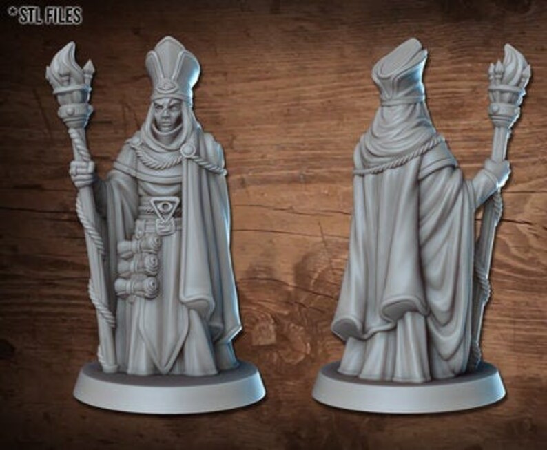Keeper of Rituals RPG Miniature 3D Resin Printed 28-32mm - Etsy