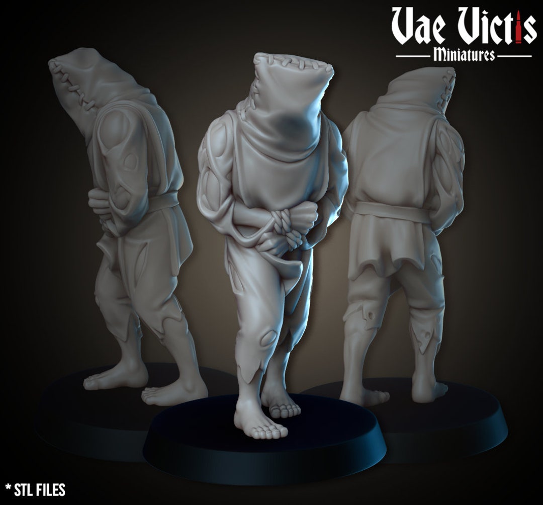 Mysterious Prisoner Prison RPG Miniature 3D Resin Printed 28-32mm ...