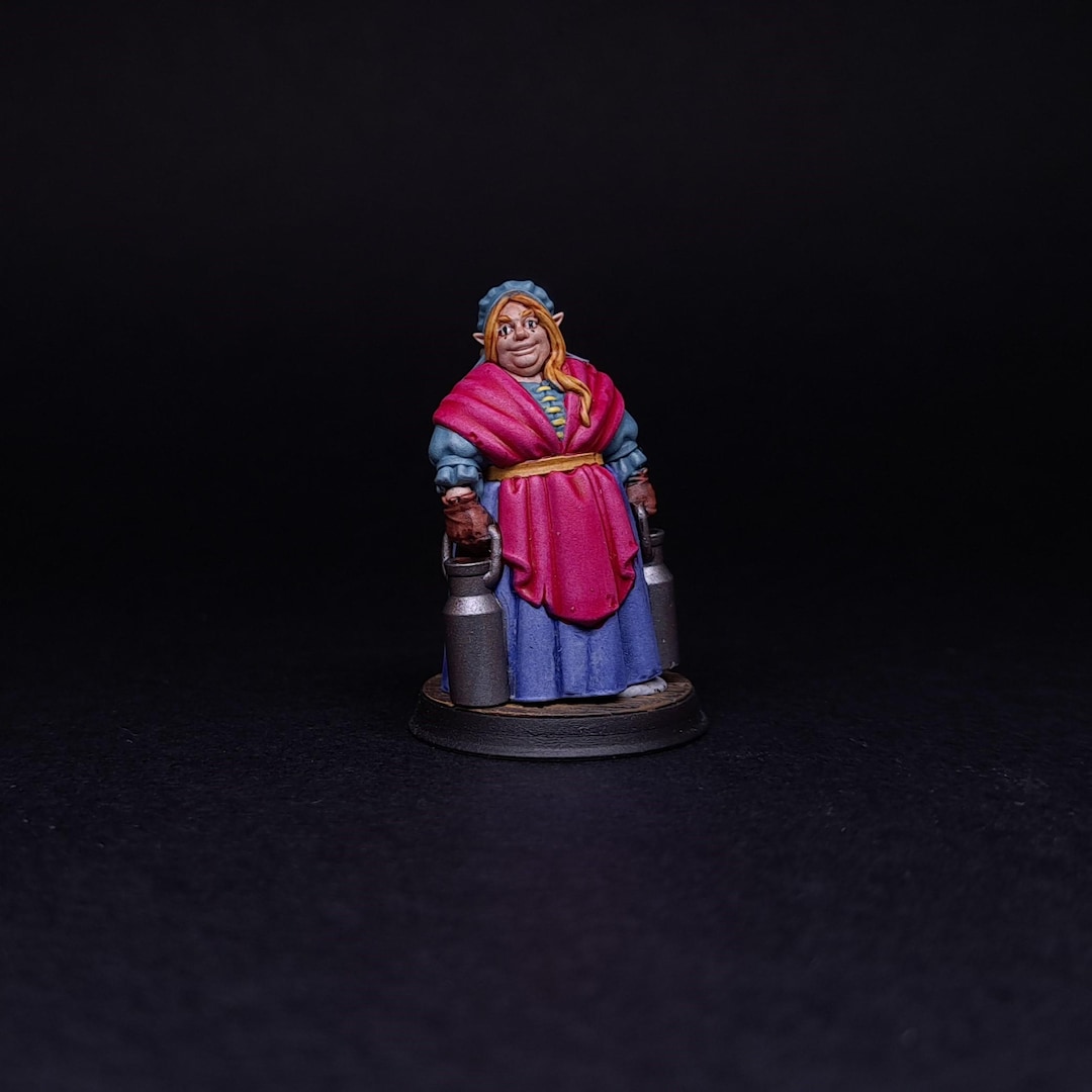 Painted Elf Lady Miniature: RPG Merchant NPC, Dnd Tabletop Gaming - Etsy