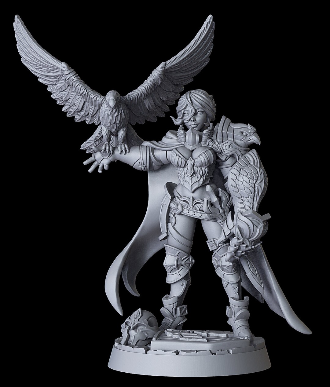 Nadia Female Falconer Dnd Miniature Resin Printed 28-32mm Miniature ...