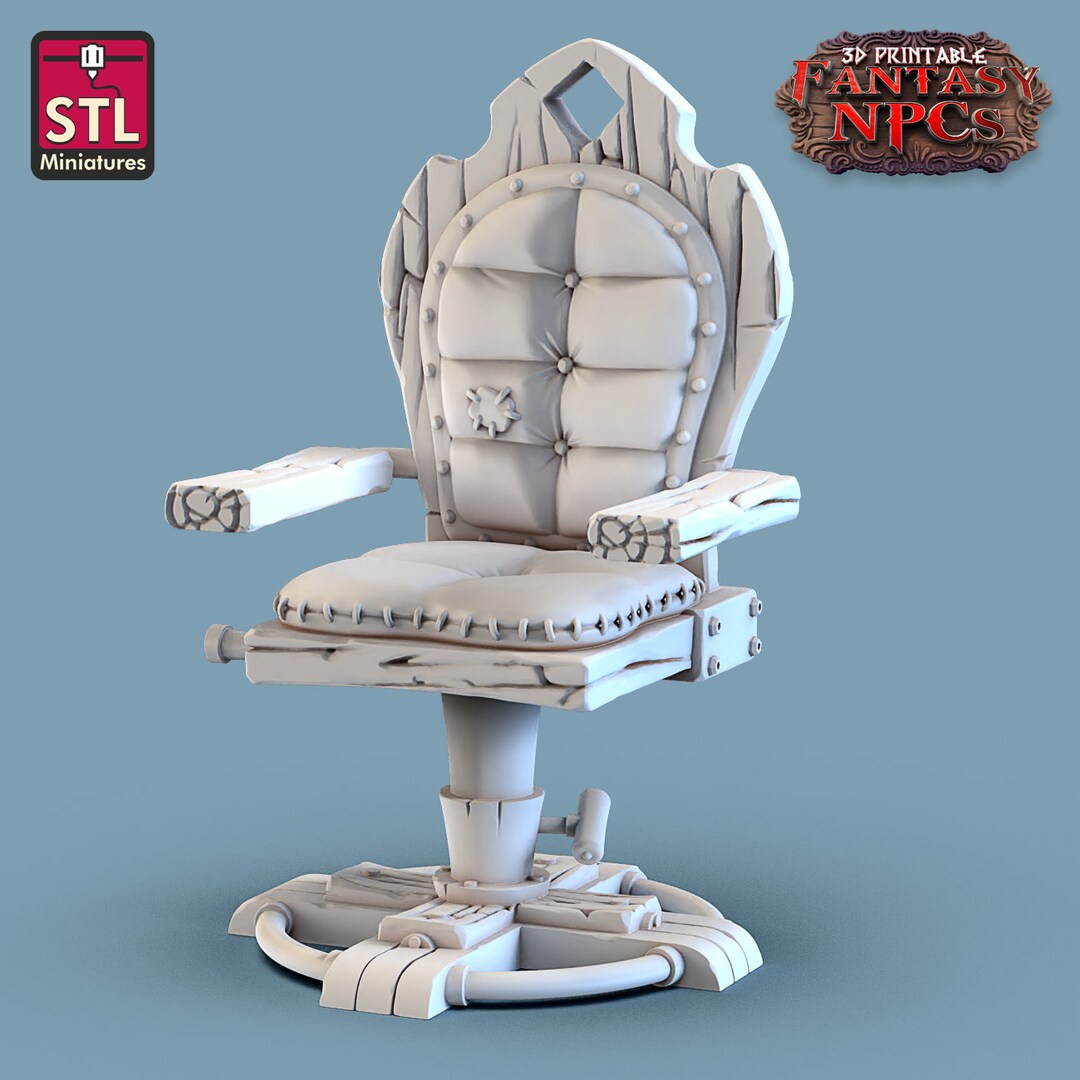 Barber Chair Dungeons and Dragons, Pathfinder, Tabletop Gaming 28mm ...