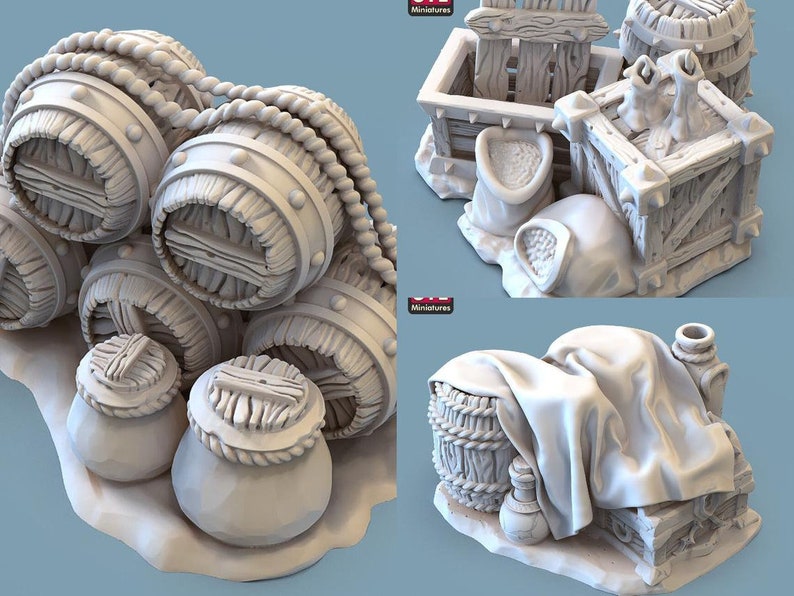 Fantasy Props Set 1 of 3 Supply Piles Dungeons and Dragons - Etsy