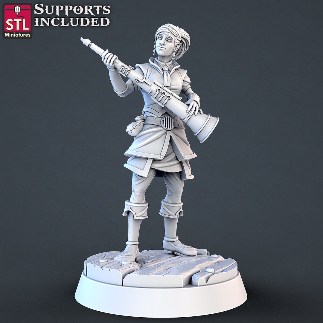 Music Store Vendor B NPC Dnd Miniature 3D Resin Printed 32mm Tabletop ...