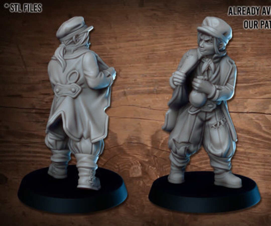 Pickpocket Male RPG Miniature 3D Resin Printed 28-32mm Tabletop Fantasy ...