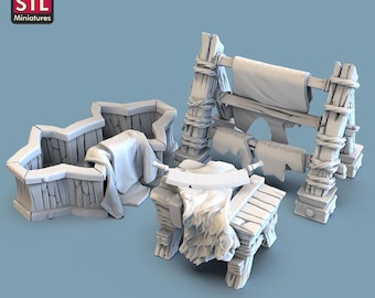 Bedroom Set Dungeons and Dragons, Pathfinder, Tabletop Gaming 28mm ...