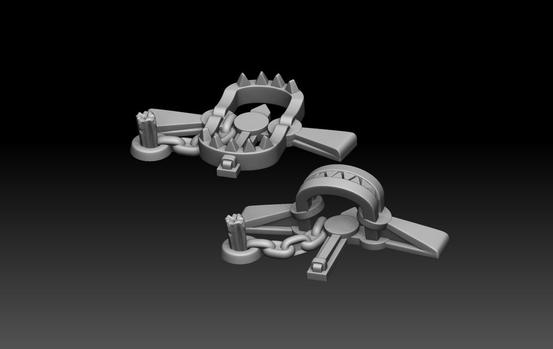 Traps RPG Miniature Furniture 3D Printed 28mm Scatter Terrain Tabletop ...