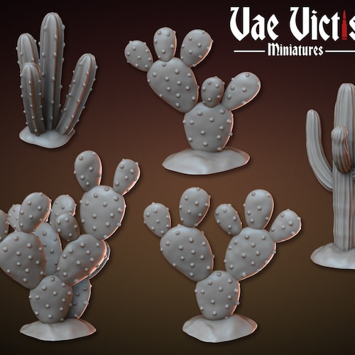 Cactus RPG Miniature Furniture 3D Printed 28mm Scatter Terrain - Etsy