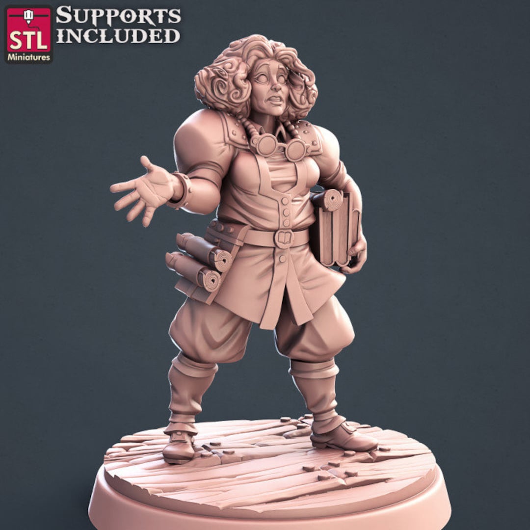 Librarian Dnd Miniature 3D Resin Printed 32mm Tabletop Fantasy Gaming D ...