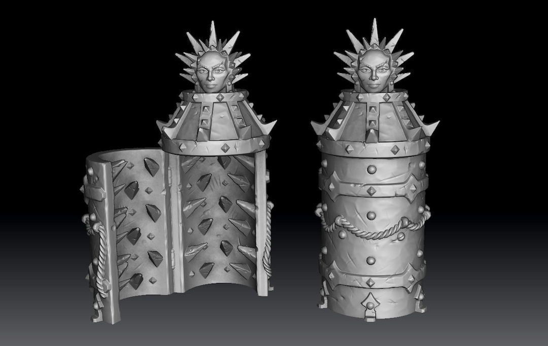 Iron Maiden Cage RPG Miniature Furniture 3D Printed 28mm Scatter ...